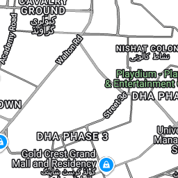 DHA Phase 6 Lahore Map | Plotsmap