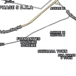 DHA Phase 6 Lahore Map | Plotsmap